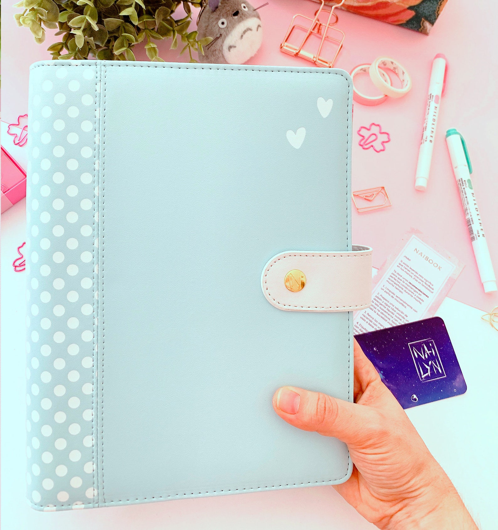 A5 Leather Personal Blue Planner 6 Ring Naibook - Etsy