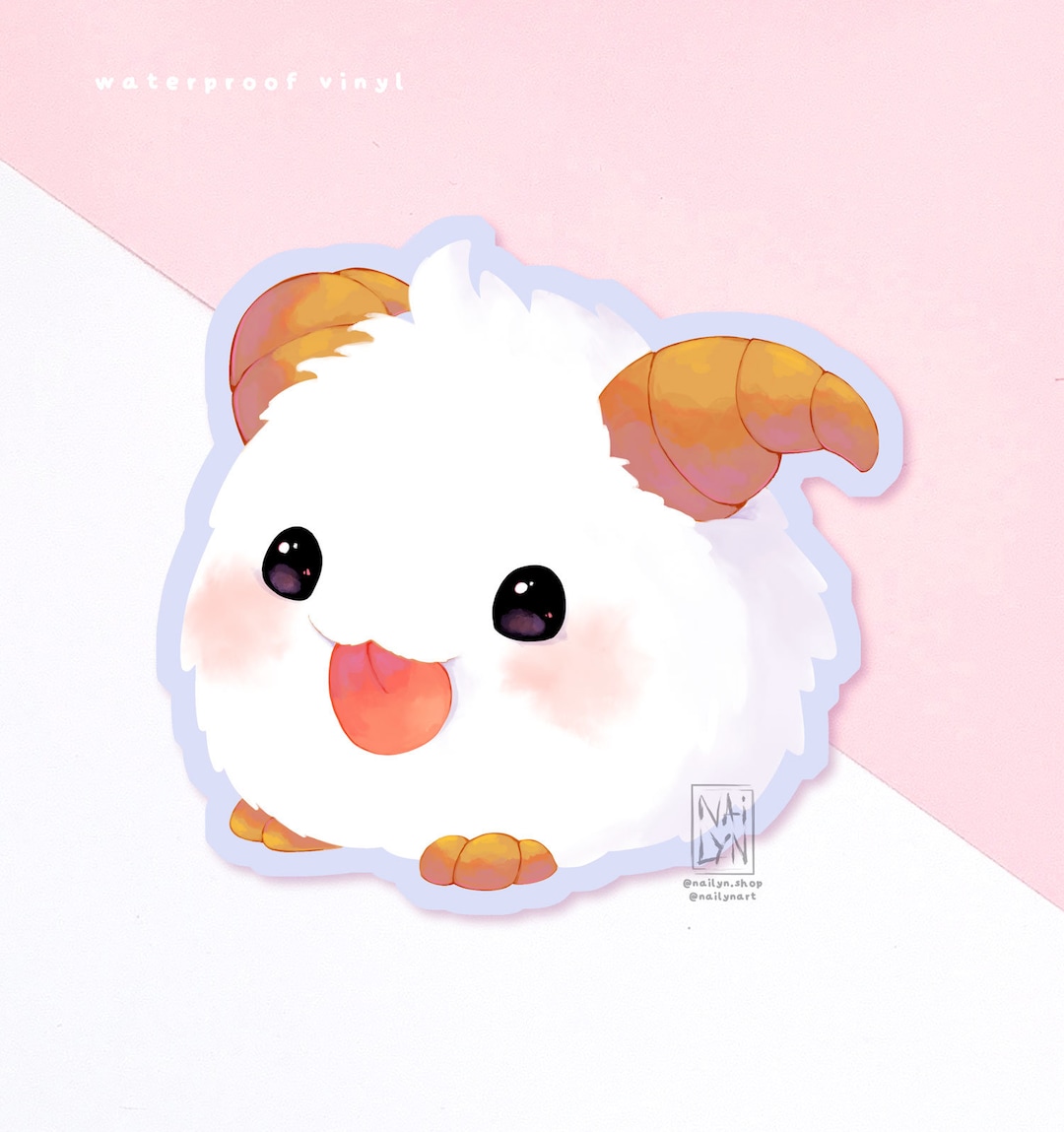 Original High Quality Vinyl Sticker - Poro - League of Legends // Lol ...