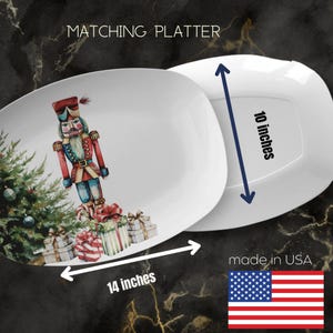 Nutcracker Christmas Plates & Matching Platter | Holiday Polymer ...