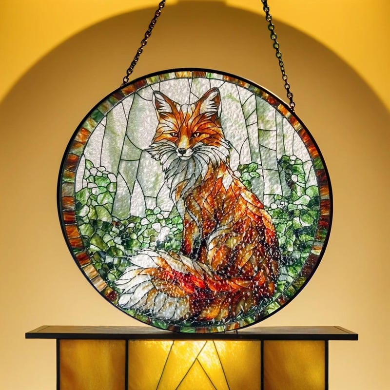 Fox Window Hanging - Etsy