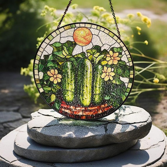 Stained Glass Vegetable Garden