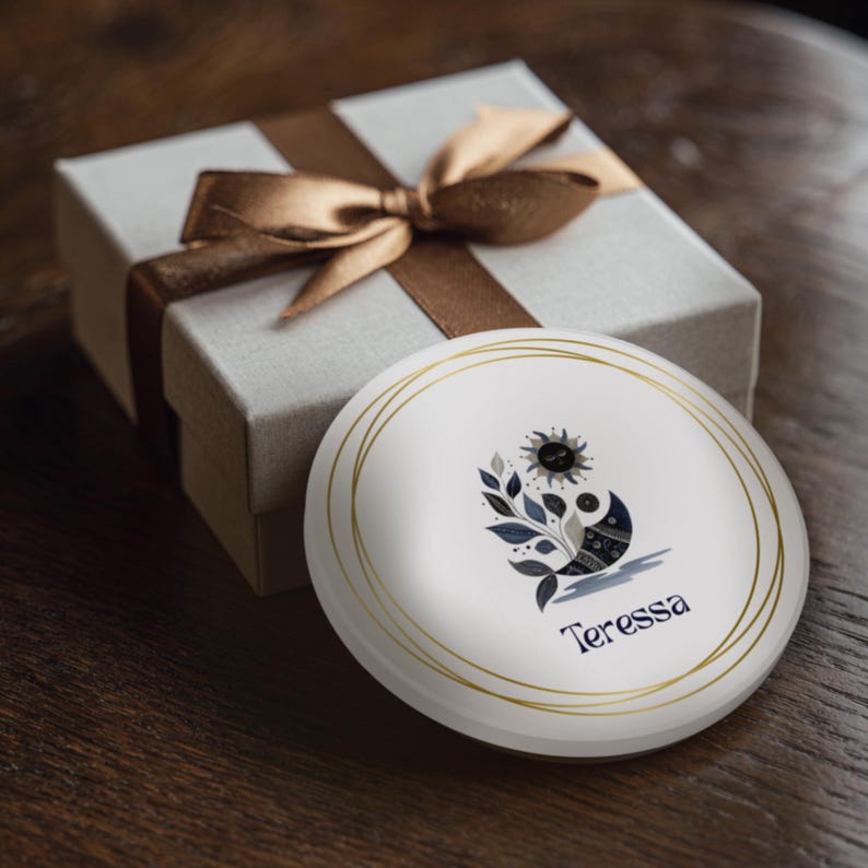 Custom Zodiac Coaster With Name, Astrology Sign Drink Personalized Gift ...