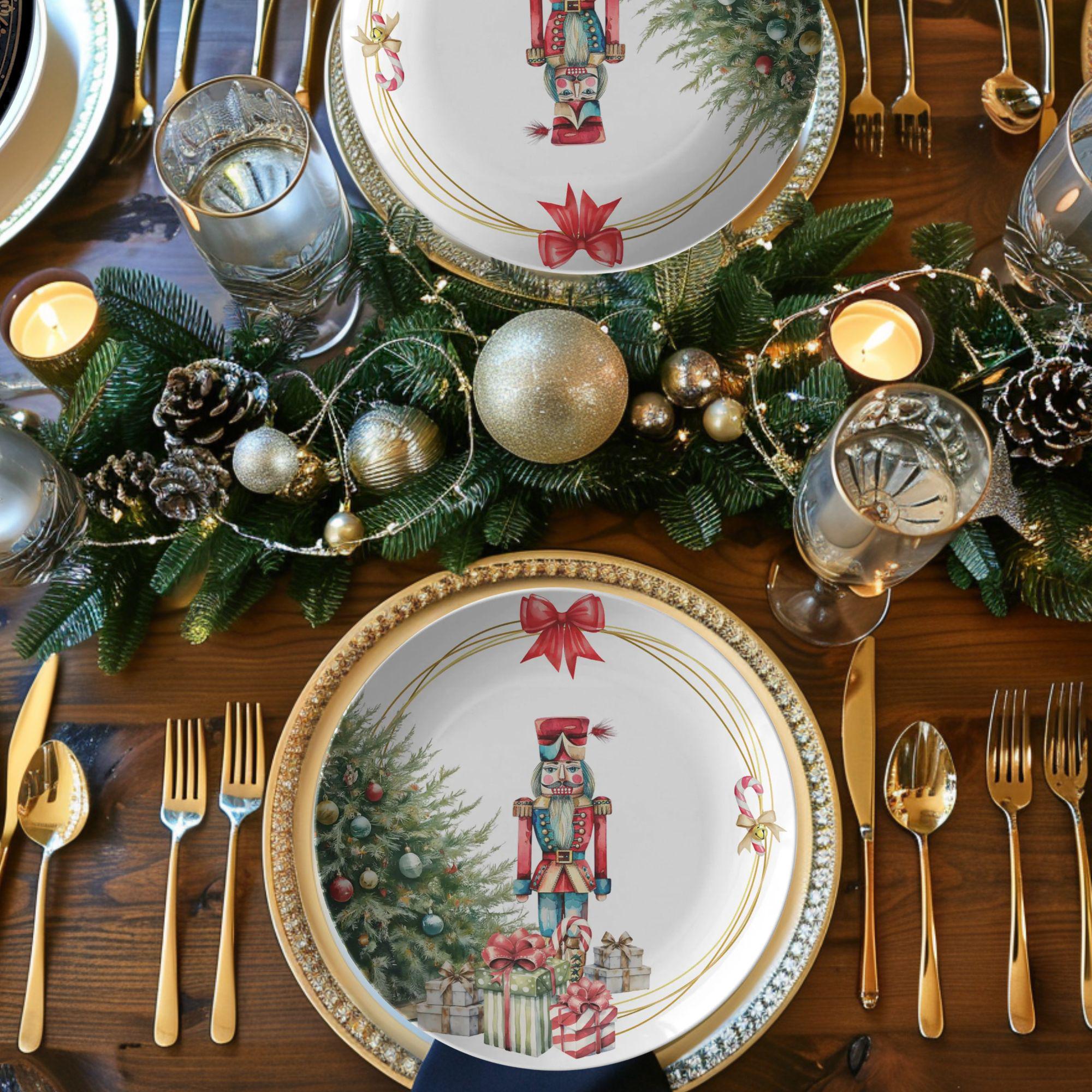 Nutcracker Christmas Plates & Matching Platter | Holiday Polymer ...