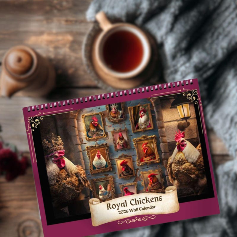 Chicken Calendar 2026 - Etsy