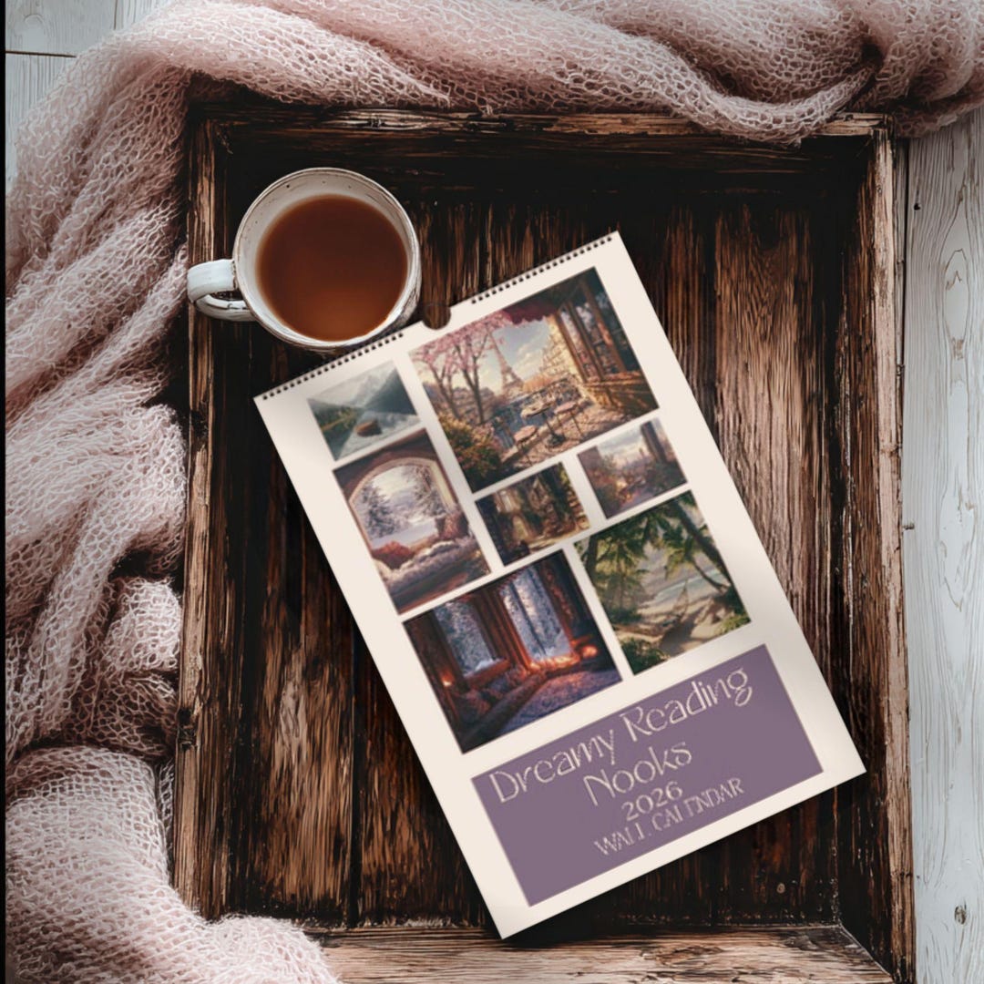 Mid Year Bookish Wall Calendar 2026 Gifts for Reader Women Bookworm ...