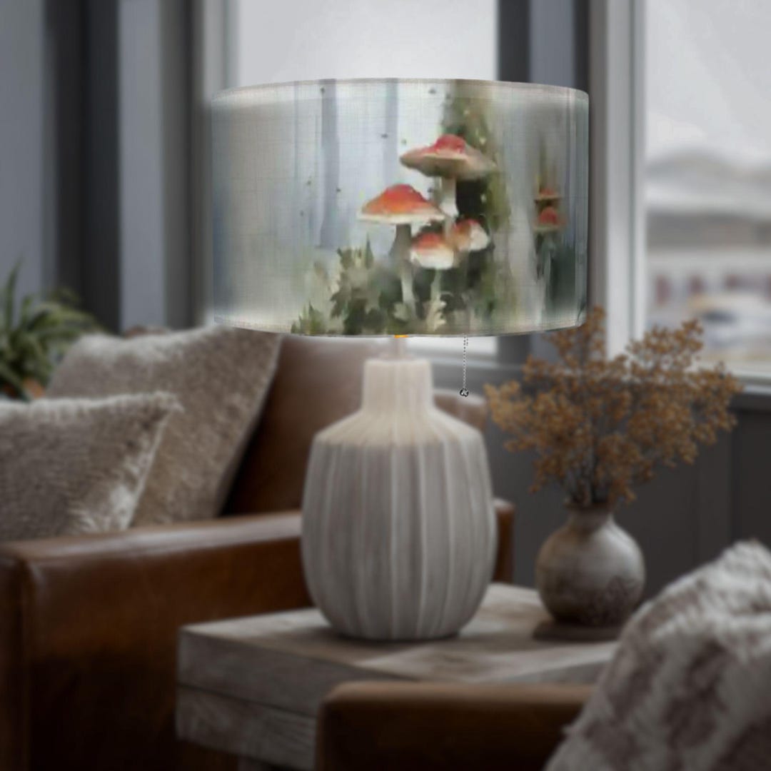 Wild Mushroom Floor Lamp Shade – Woodland Cottagecore Decor / Statement ...
