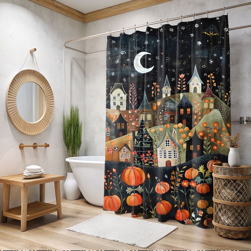 Fall Shower Curtain Etsy