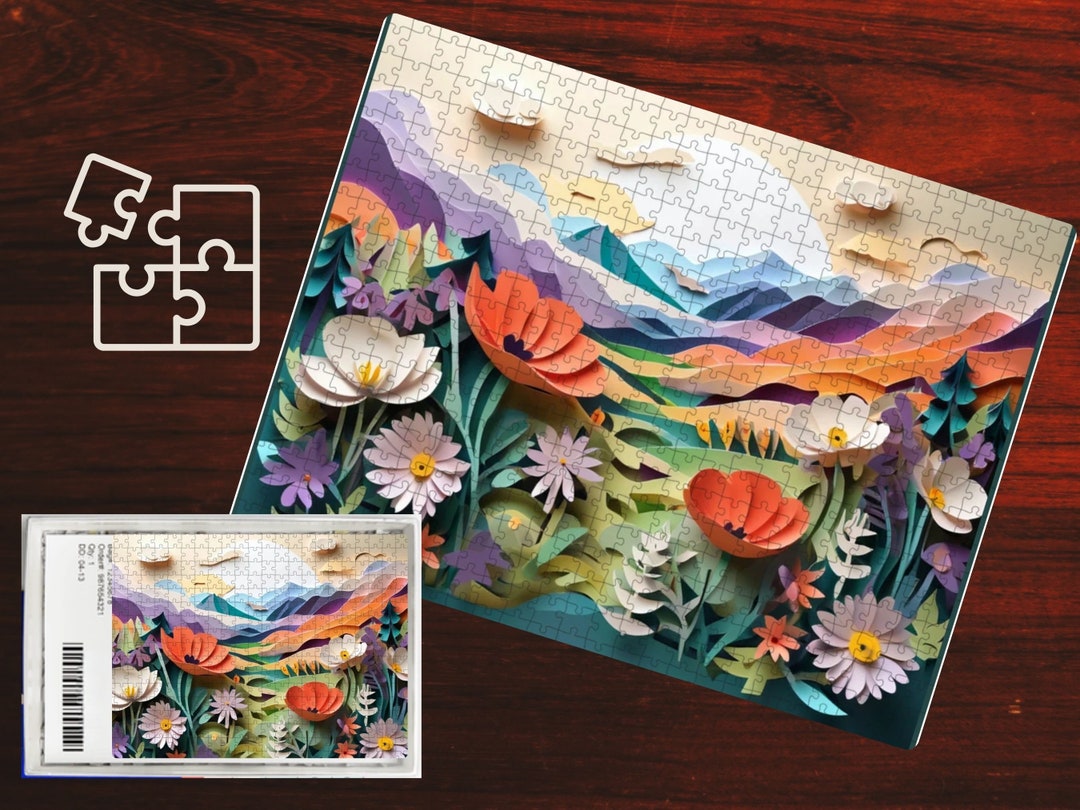 Wildflower Jigsaw Puzzle Flower Adult Puzzle Unique Colorful Game 500 ...