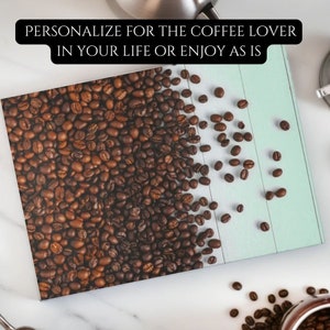 Customized Coffee Lover Cutting Board Personalized Family Name Date ...