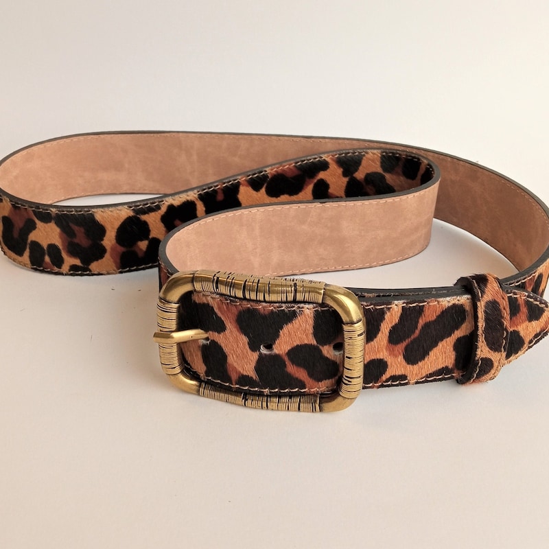 Leopard Print Belt - Etsy