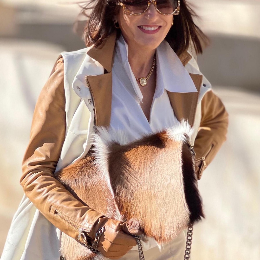 Luxury Springbok Fur Bag, Handmade Large Designer Purse, Statement ...