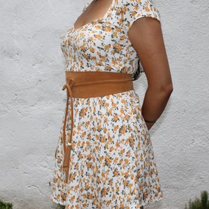 Suede Belt, Brown Waist Belt With Tassels, Boho Obi Belt, Hippie Wrap ...