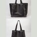 Stud Bag, Black Leather Tote, Studded Leather Bag, Full Grain Leather ...