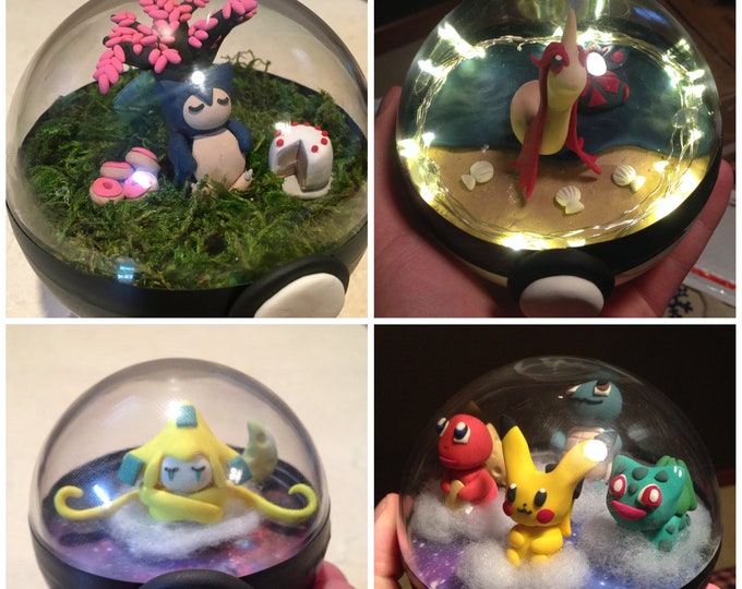 Build Your Own Pokeball Terrarium - Pokemon - Nintendo - Custom ...