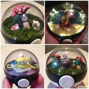 Build Your Own Pokeball Terrarium Pokemon Nintendo Custom Design Your ...