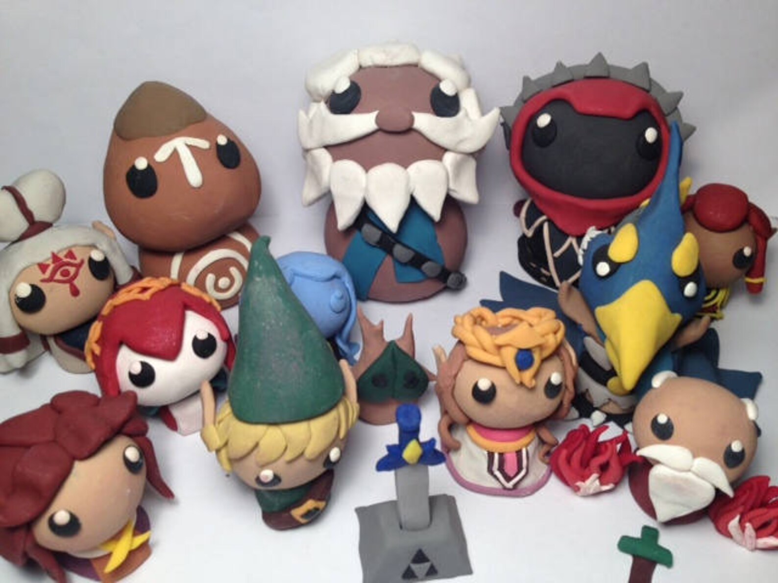 Legend of Zelda Polymer Clay Figures Nintendo Charm Chibi | Etsy