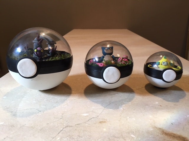 Snorlax light up pokeball terrarium pokemon remote control | Etsy