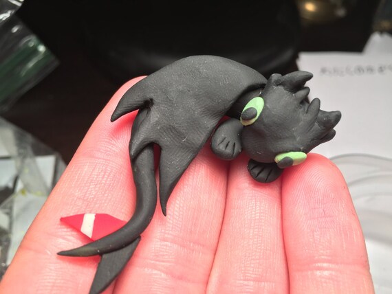 Toothless Clay Charm Figure How to Train Your Dragon HTTYD Dreamworks Hiccup Astrid Etsy Canada
