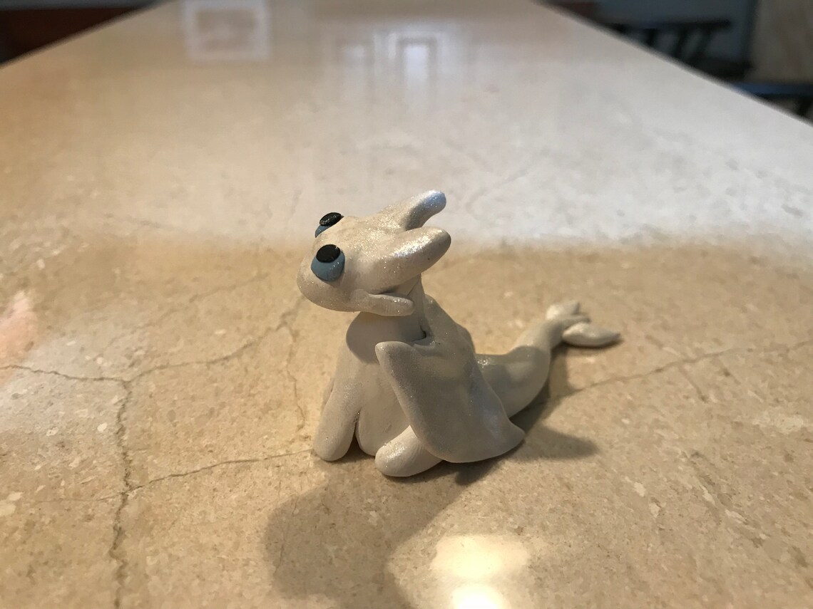 Light Fury or Toothless Figure Charm How to Train Your - Etsy