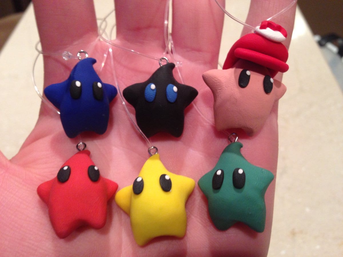 Luma Charms Super Mario Galaxy Nintendo Gaming Figure Rosalina Polari ...