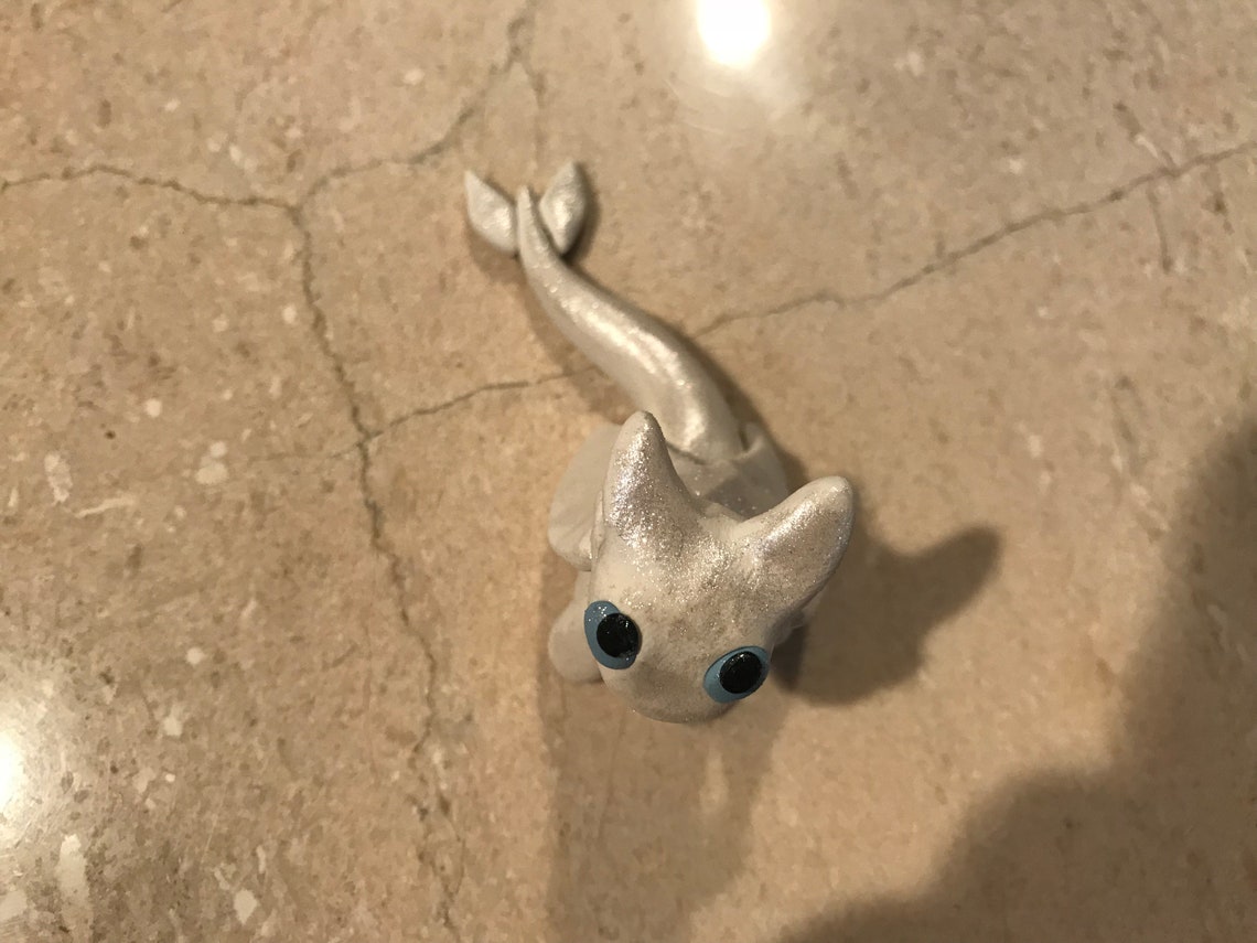 Light Fury or Toothless Figure Charm How to Train Your - Etsy