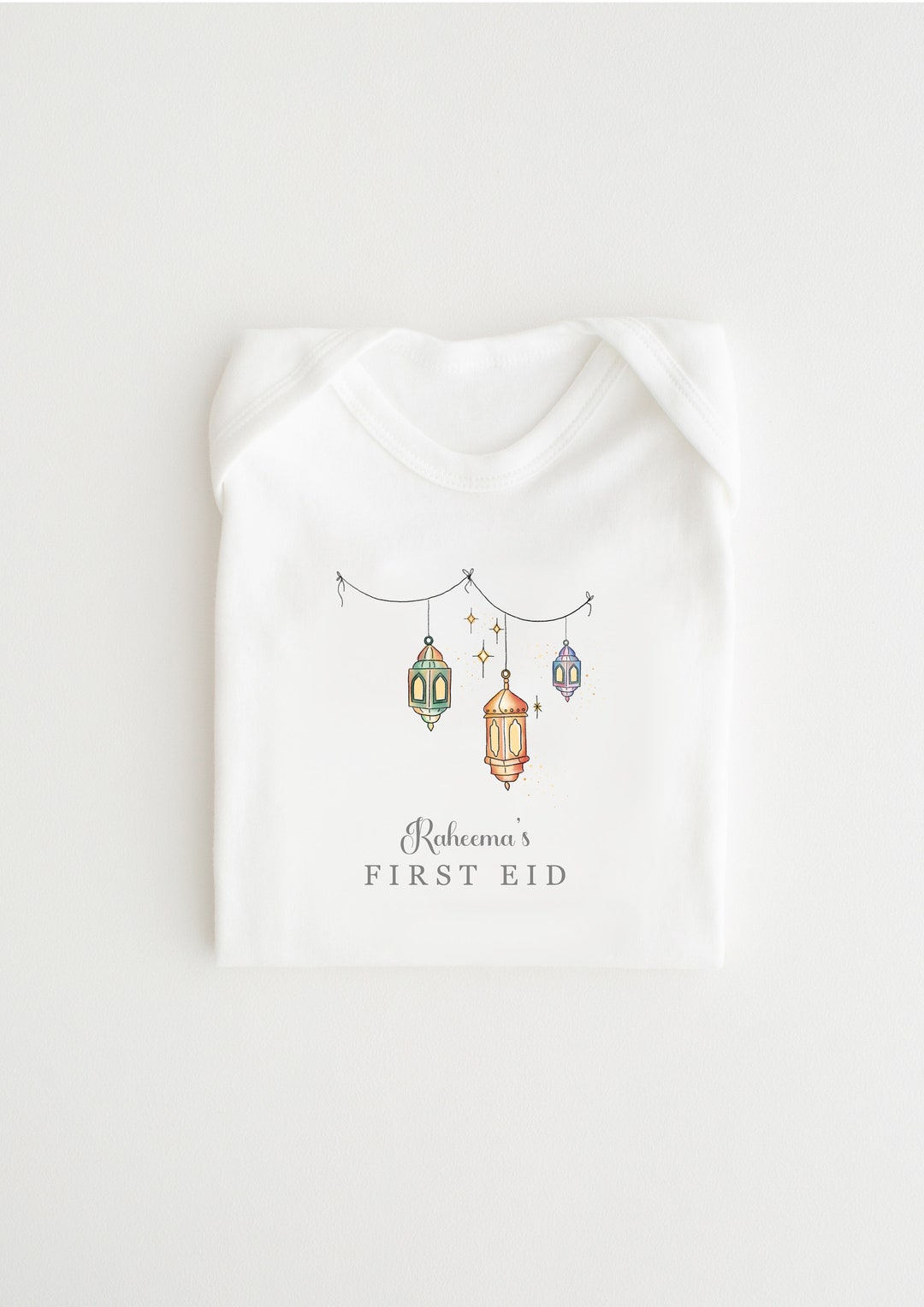 Personalised Eid Baby Grow First Eid Baby Gift -my First Eid- Ramadan ...