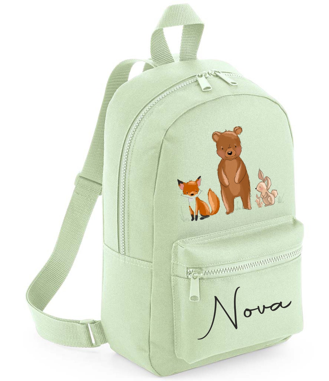 Personalised Woodland Animals Backpack Rucksack Back to School, Nursery ...