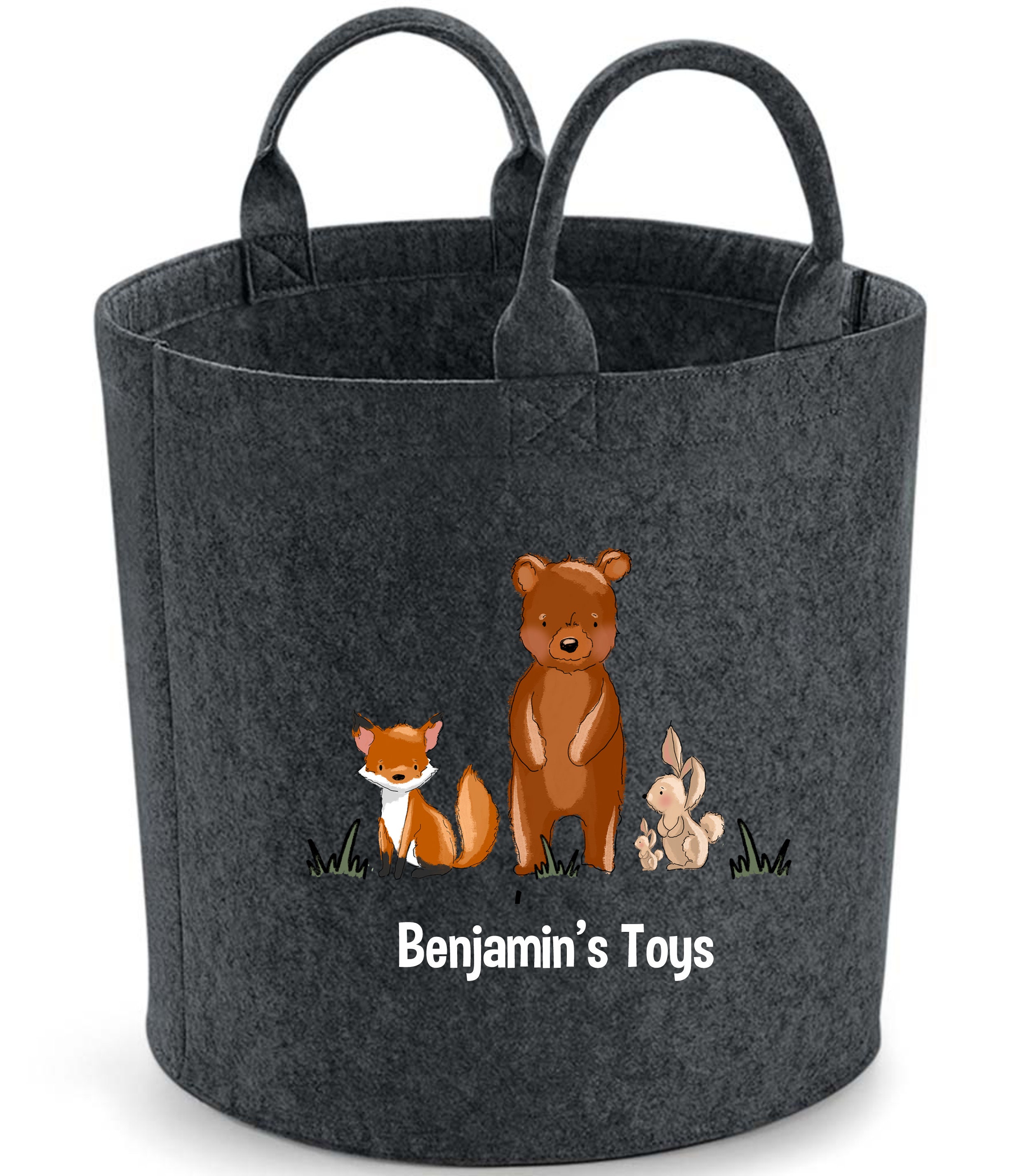 Personalised Woodland Animals Storage ,toy Tub, Storage Basket, Toy Box ...