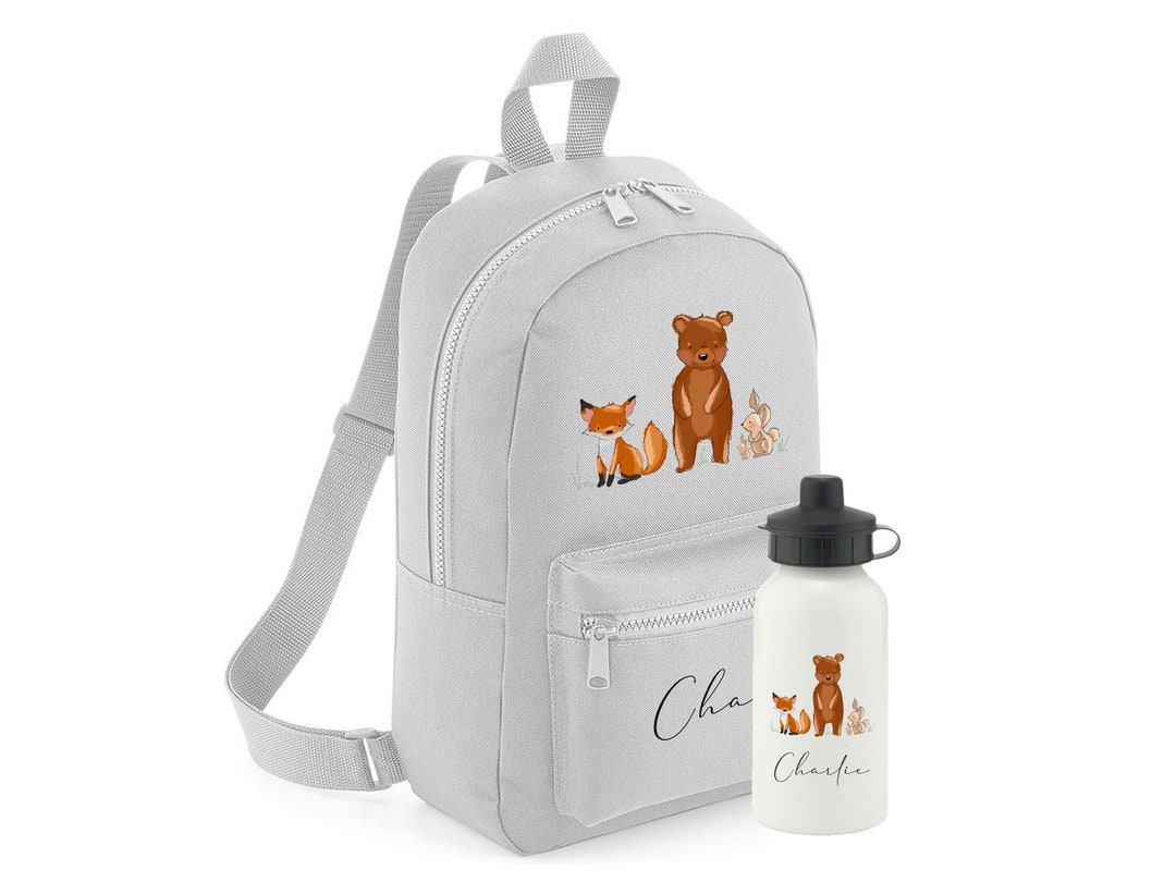 Personalised Woodland Animal Backpack Bag Set Rucksack Backpack School ...