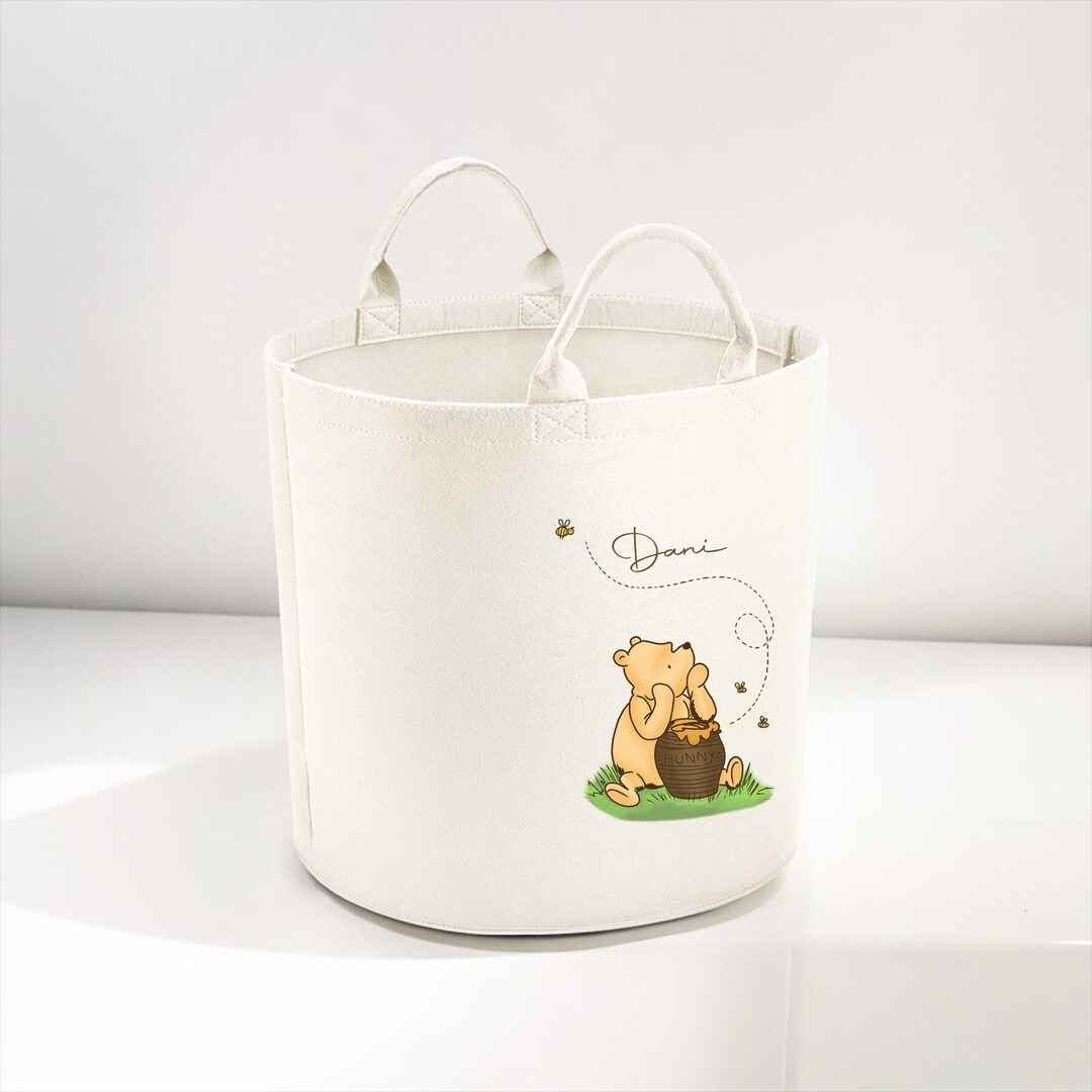 Personalised Winnie Storage , Classic Winnie the Pooh Toy Tub, Storage ...