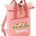 Personalised Backpack Forest Animals, Forest Creatures Recycled Mini ...
