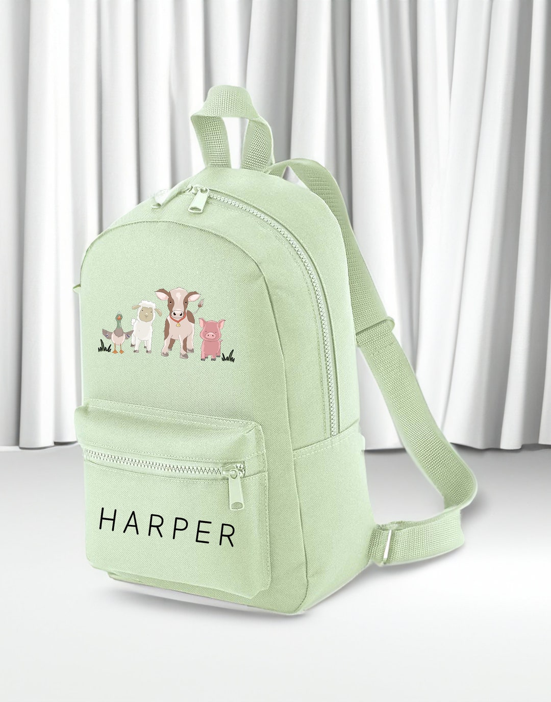Personalised Farm Animals Backpack Rucksack School Bag Nursery Girls ...