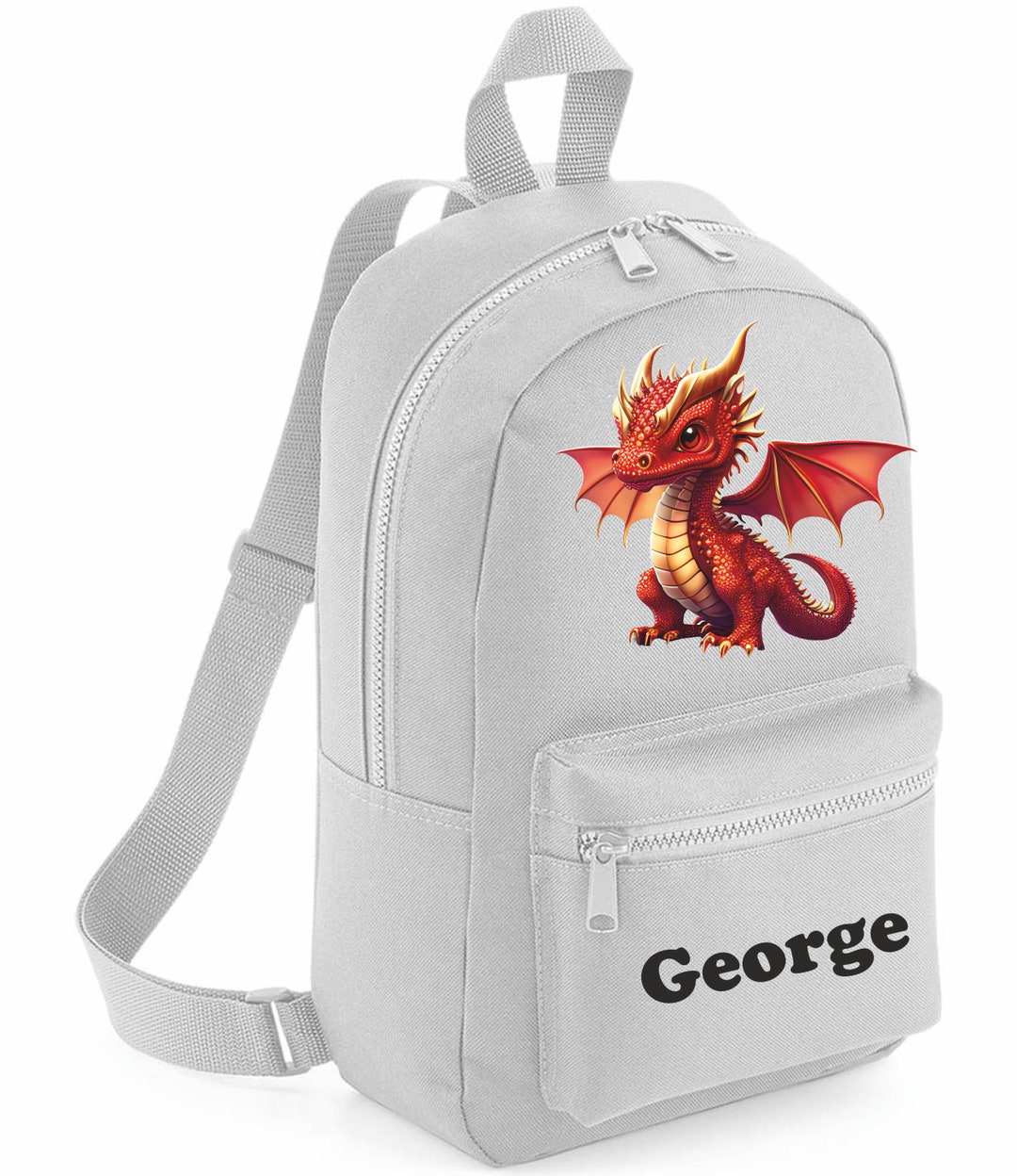 Personalised Dragon Backpack Rucksack Back to School, Nursery, School ...