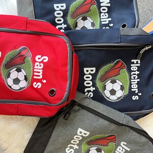Personalised Football Boot Bag, Football Boots, Footballer, Soccer, Bag ...