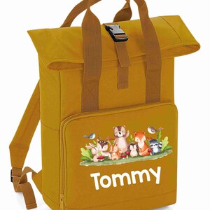 Personalised Backpack Forest Animals, Forest Creatures Recycled Mini ...