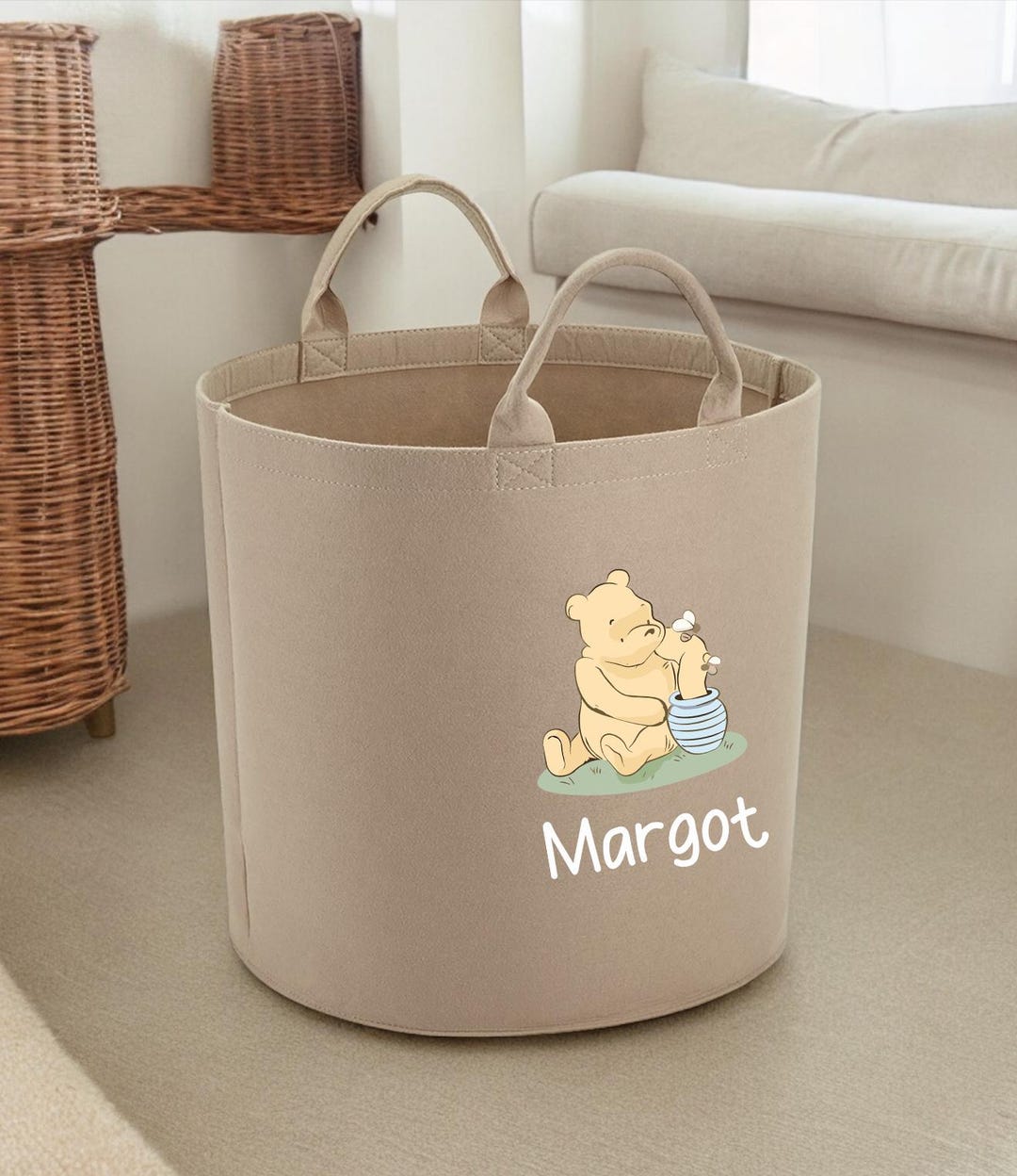 Personalised Children's Storage , Classic Winnie the Pooh Toy Tub ...