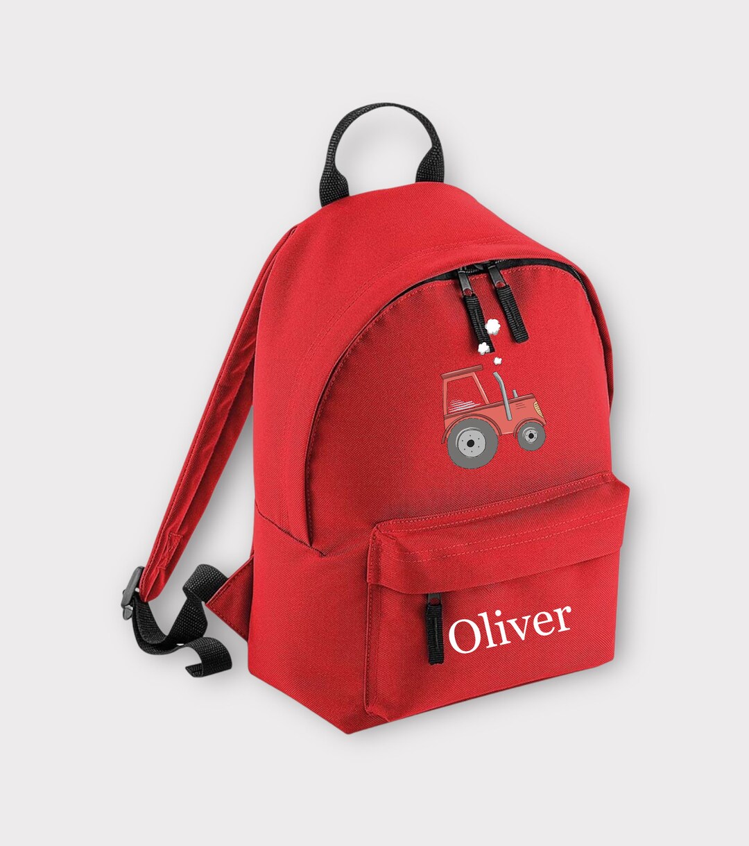 Tractor Backpack Rucksack, 2 Sizes Girls Boys School Bag Personalised ...