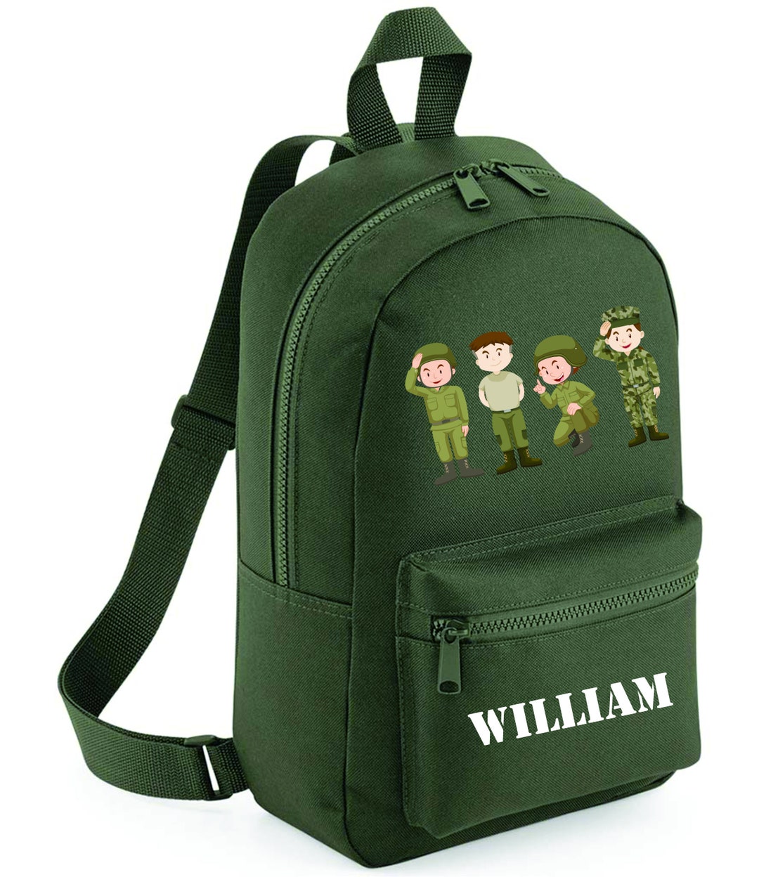 Personalised Soldier Army Backpack Rucksack Little Soldier Back to ...