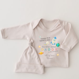 First Father's Day Personalised Baby Outfit Babygrow T-shirt 1st ...