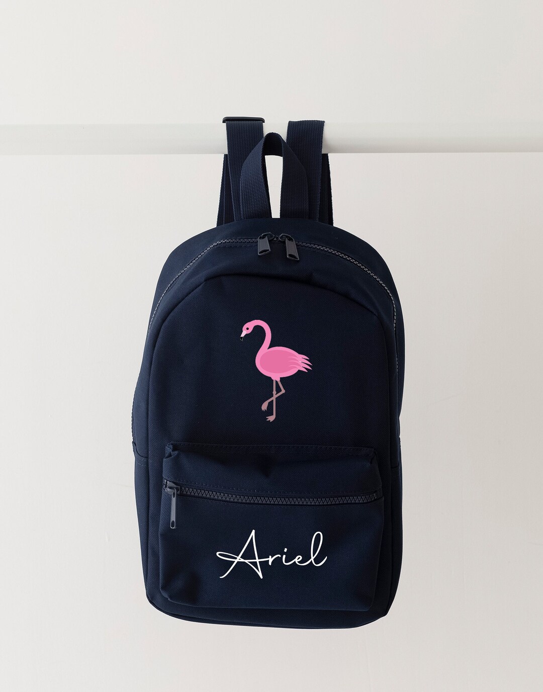 Personalised Pink Flamingo Backpack Rucksack School Bag Nursery Girls ...