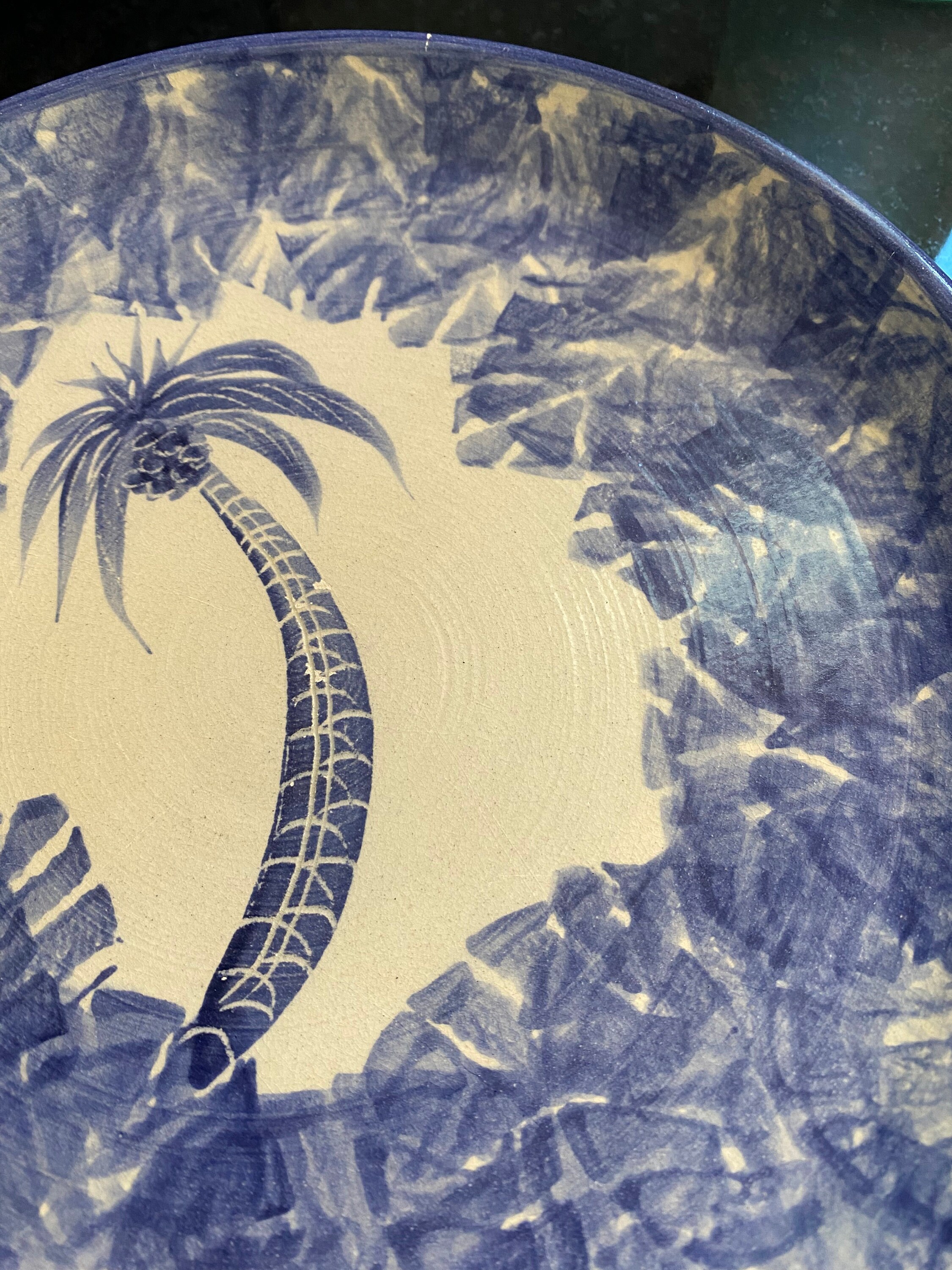 Two Studio Art Palm Tree Lunch Plates David Franke - Etsy