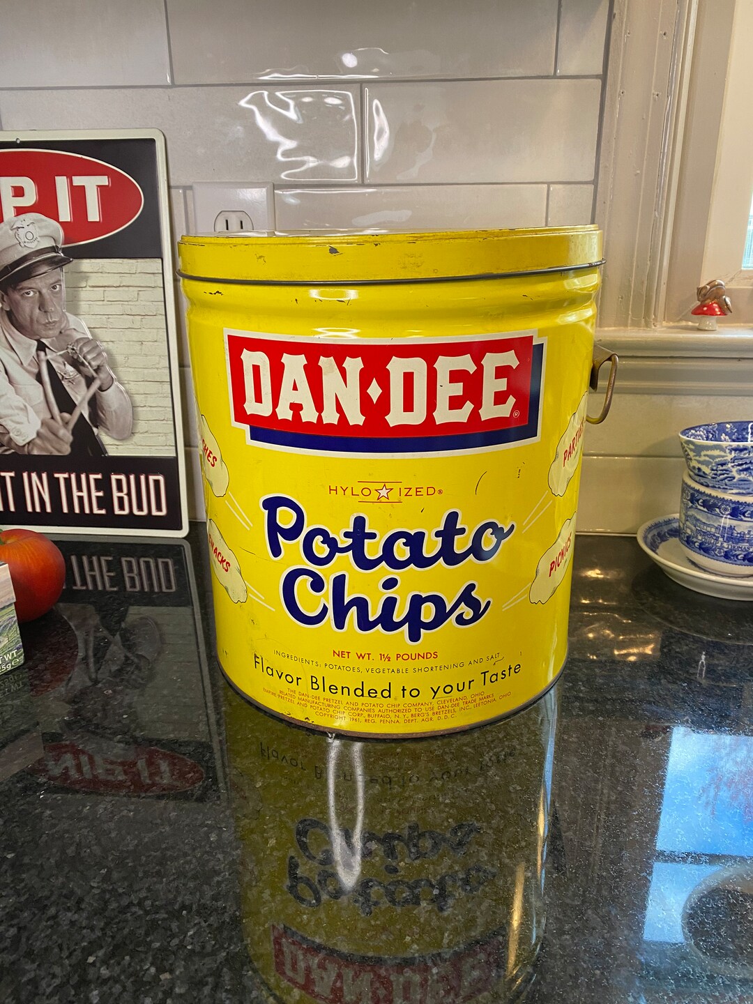 Vintage Dan Dee Potato Chip Tin See Pictures - Etsy