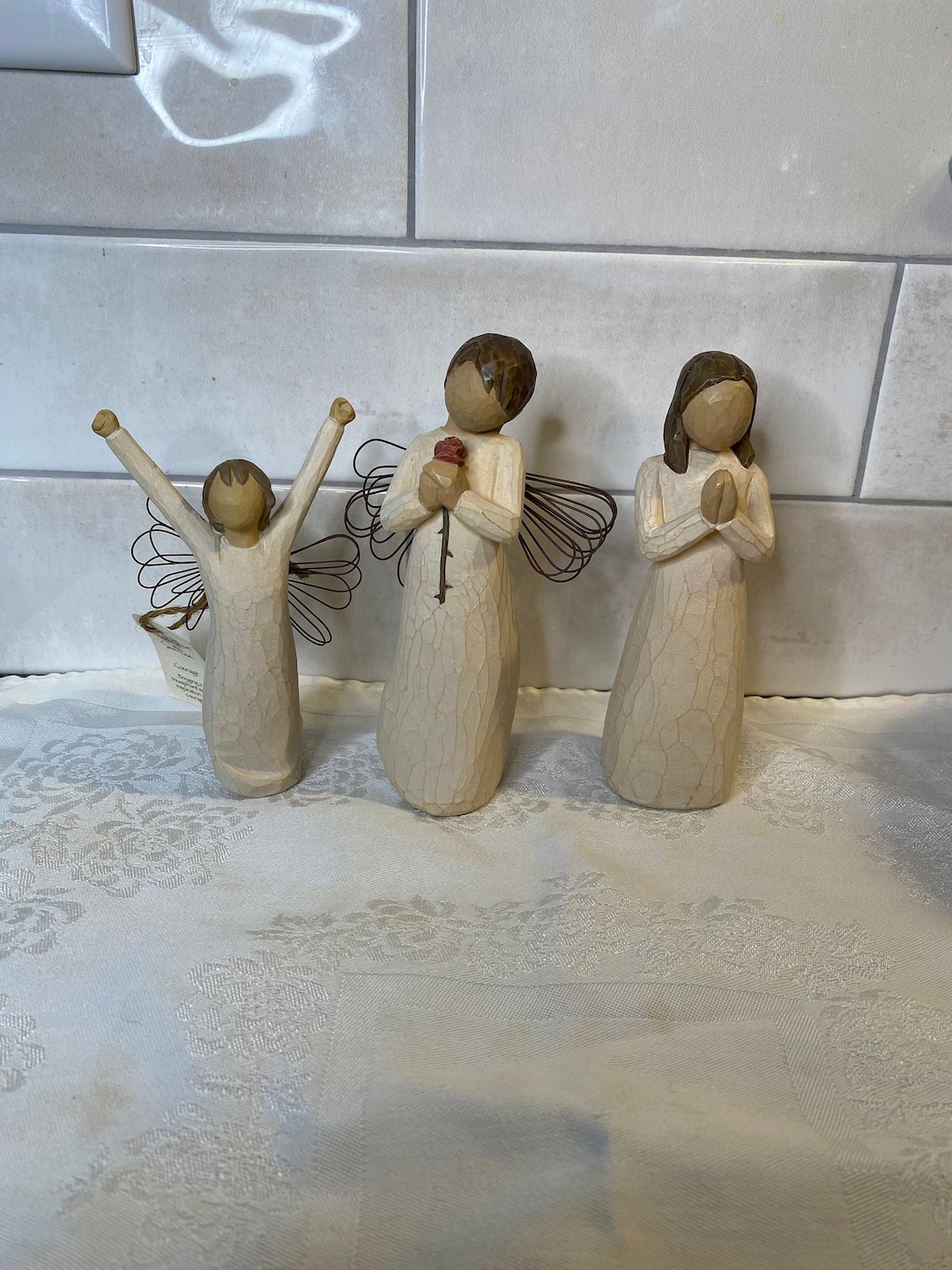 Three Willow Tree Figures Sisters by Heart /loving Angel /courage - Etsy