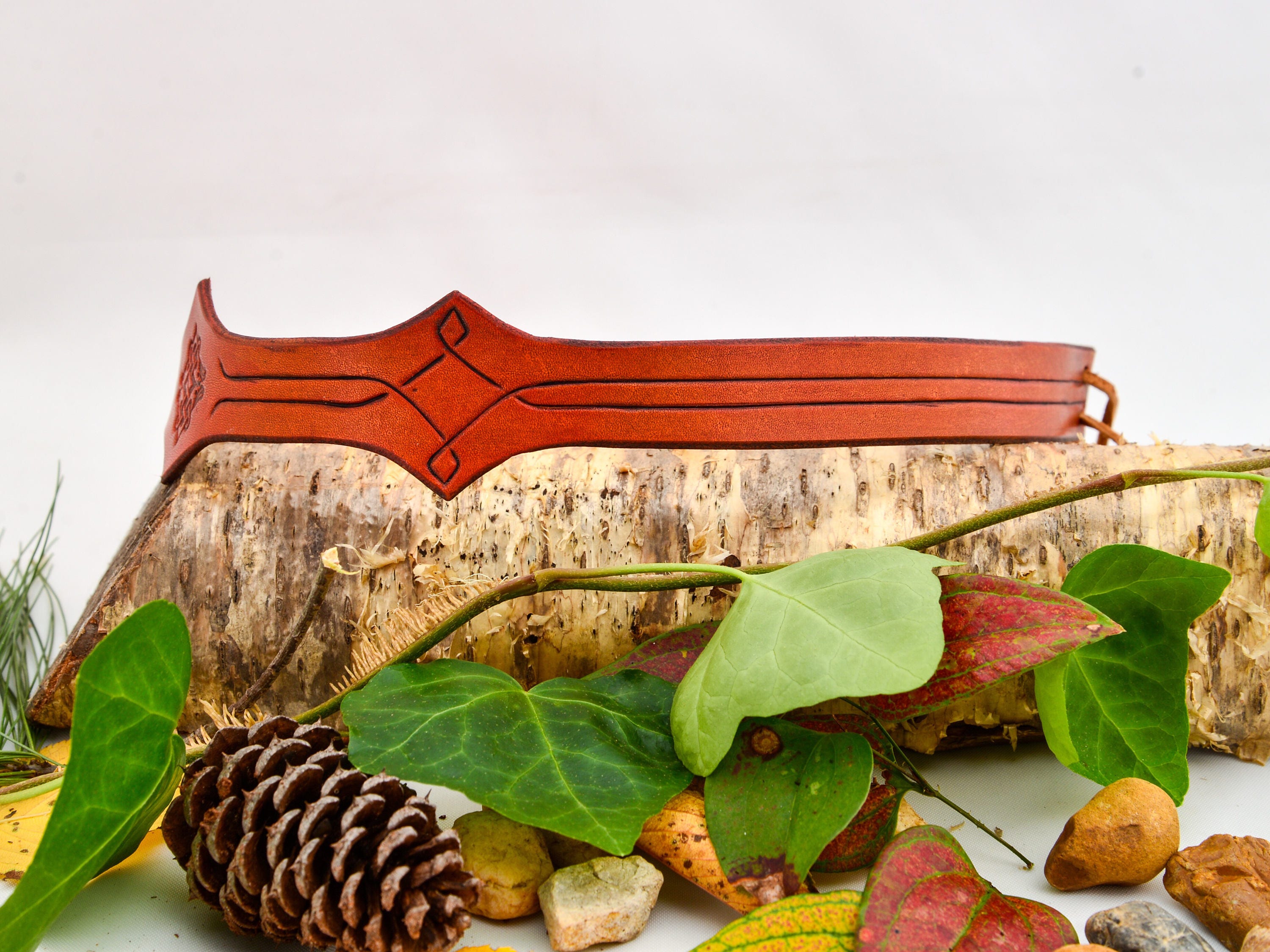 Leather God / Raven / Odin / The Morgian Crown Headband | Etsy