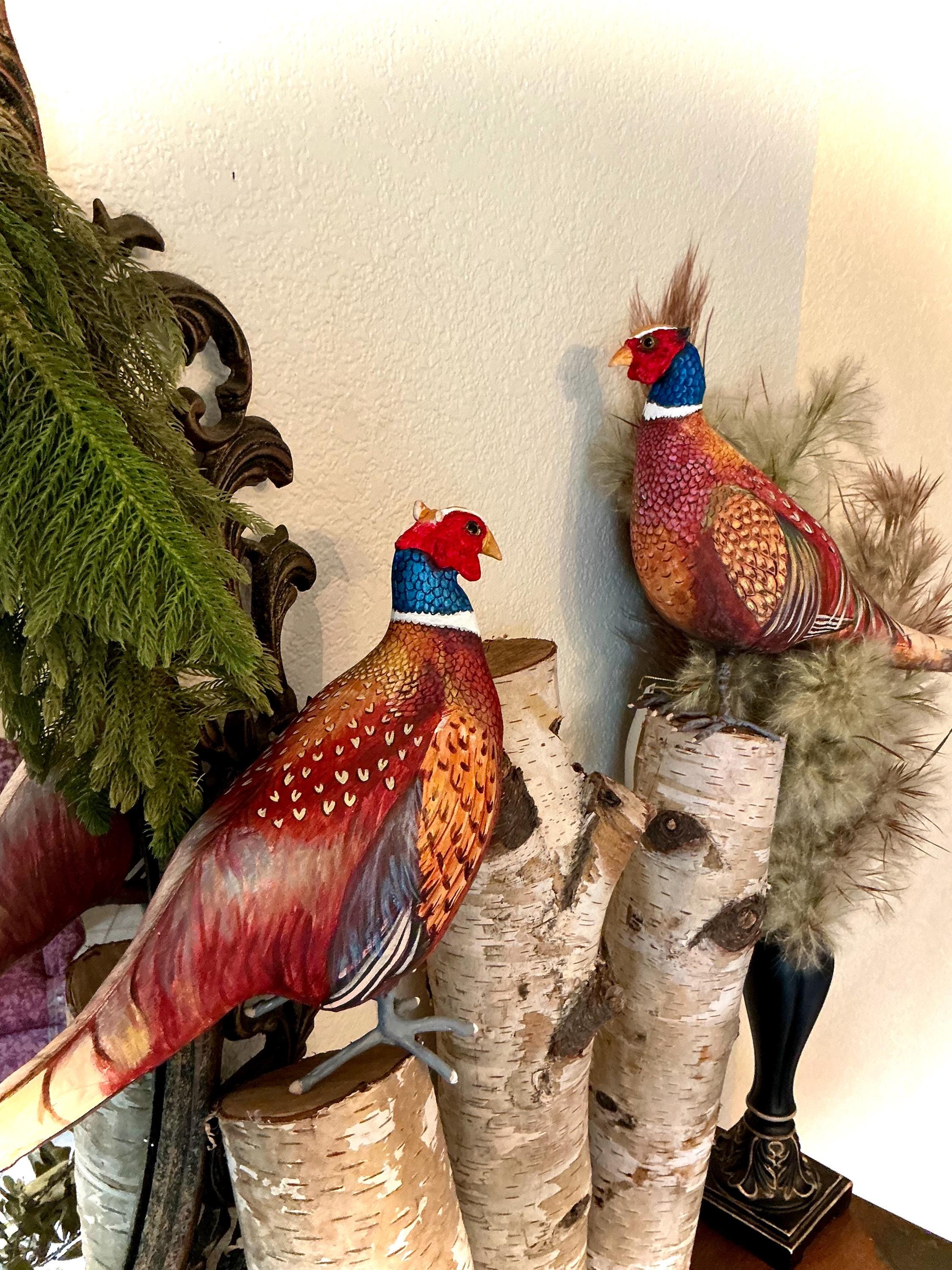Eco Friendly Faux Taxidermy Ring Neck Pheasant 2 Pheasants - Etsy