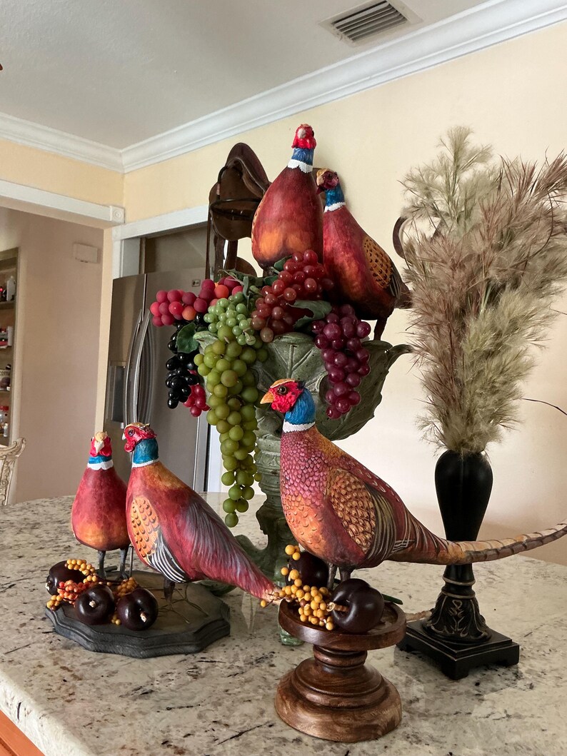 Eco Friendly Faux Taxidermy Ring Neck Pheasant 2 Pheasants - Etsy