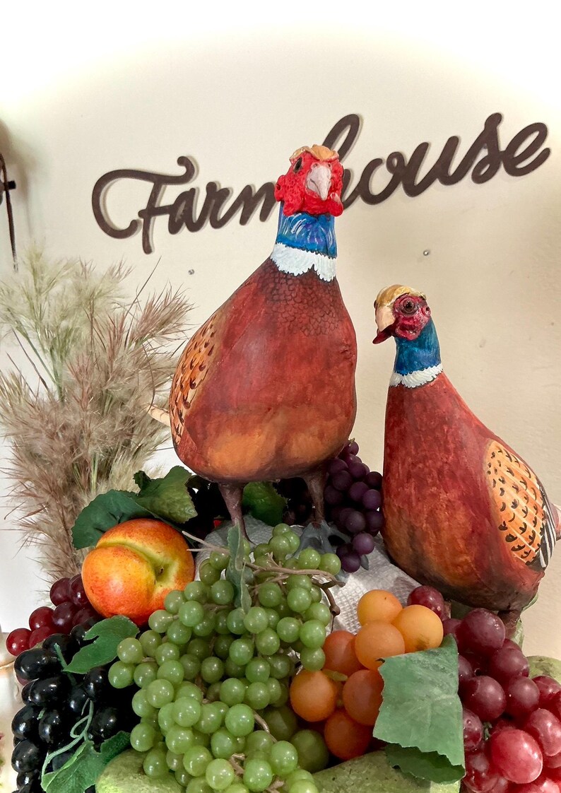 Eco Friendly Faux Taxidermy Ring Neck Pheasant 2 Pheasants - Etsy