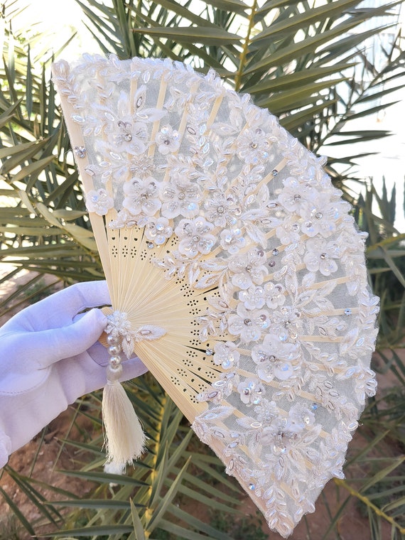 Lace fan wedding store