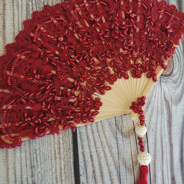 Lace Hand Fan - Etsy