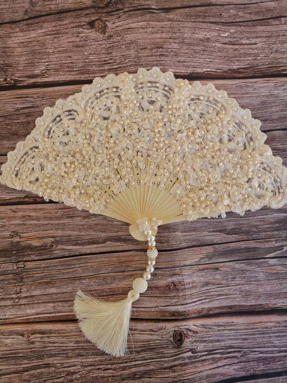 Champagne Hand Fan Non Folding Hand Fanbeige Hand Fan - Etsy